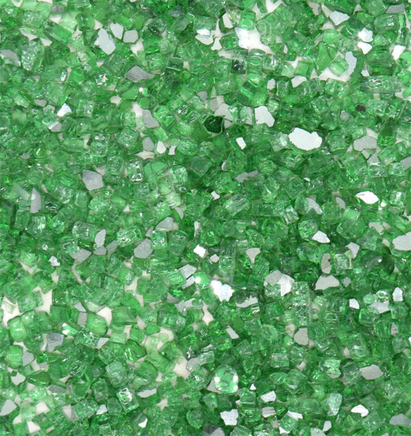 Emerald Green Tempered Fire Pit Glass – 1/2 Inch - Decorative Pebbles ...